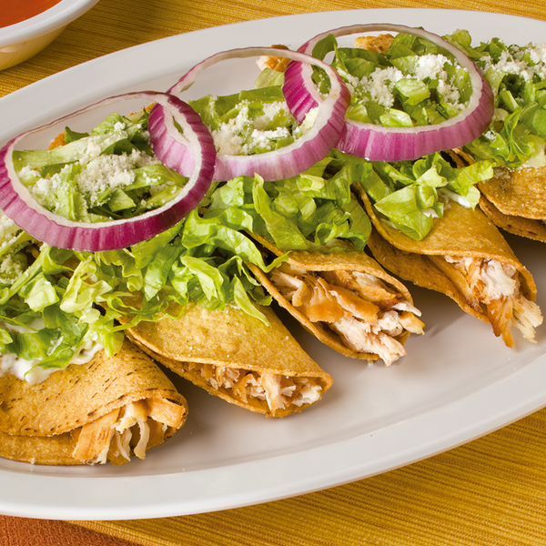 5 Crispy Chicken Tacos – Pollo Feliz USA